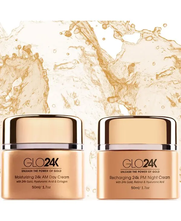 GLO24K Moisturizing 24k Gold Day And Night Cream