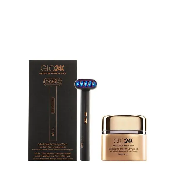 GLO24K 6-in-1 Beauty Therapy Wand For The Face - No Color