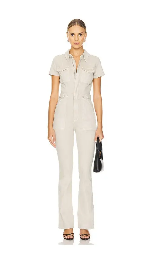 Good American Fit For Success Jumpsuit - Beige