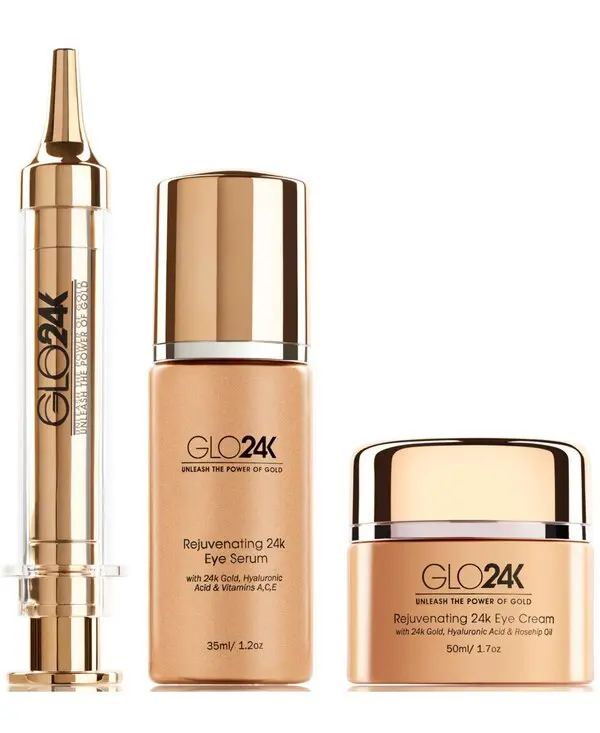 GLO24K Eye Care Set With Our 24k Instant Facelift Cream - No Color