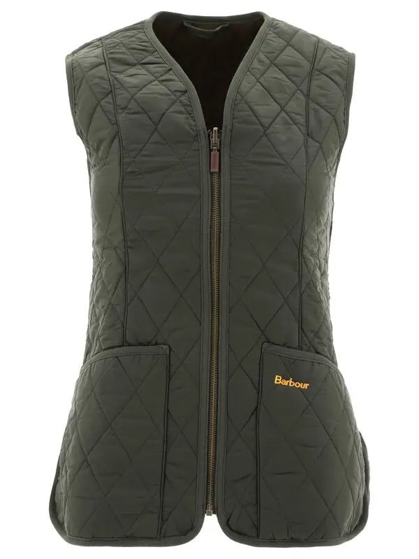 Barbour Betty Quilted Vest Jacket - Green