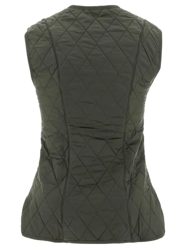 Barbour Betty Quilted Vest Jacket - Green