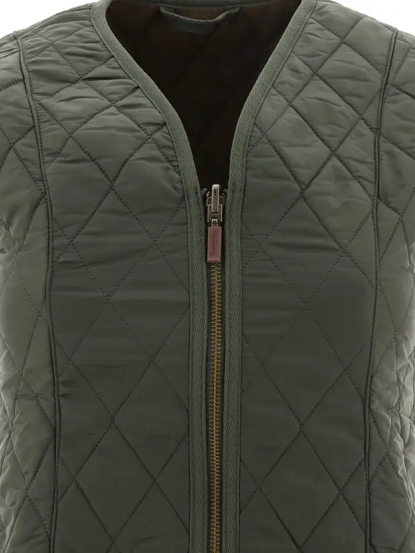 Barbour Betty Quilted Vest Jacket - Green