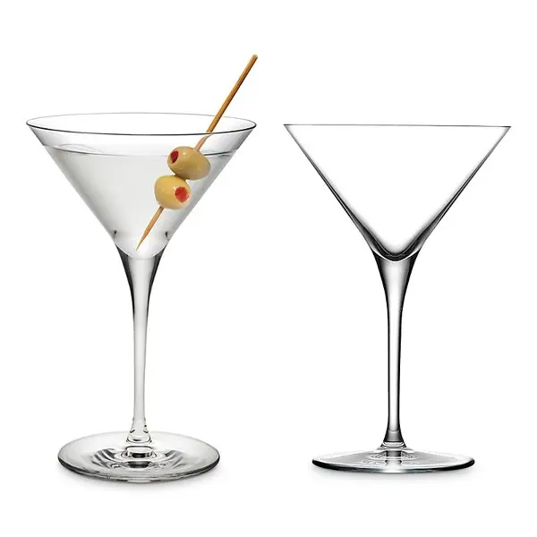NUDE GLASS Vintage Martini Glass, Set Of 2 - Clear