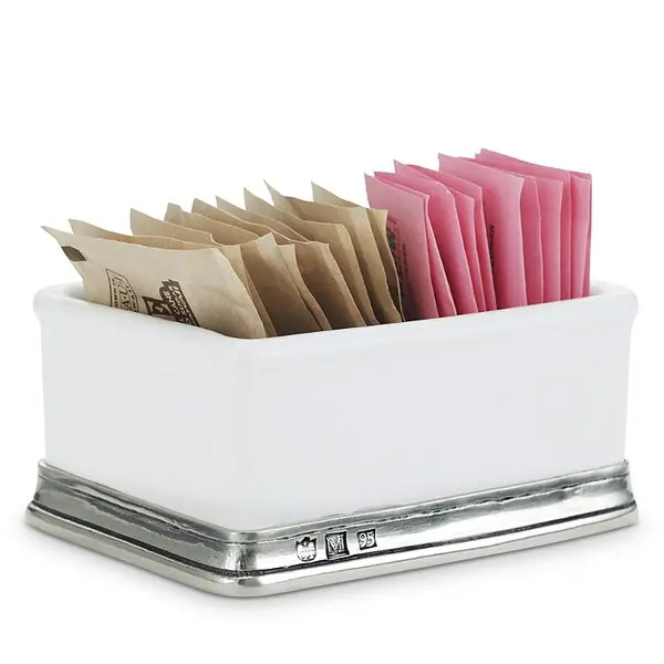 MATCH Convivio Sugar Packet Holder - Pewter/white