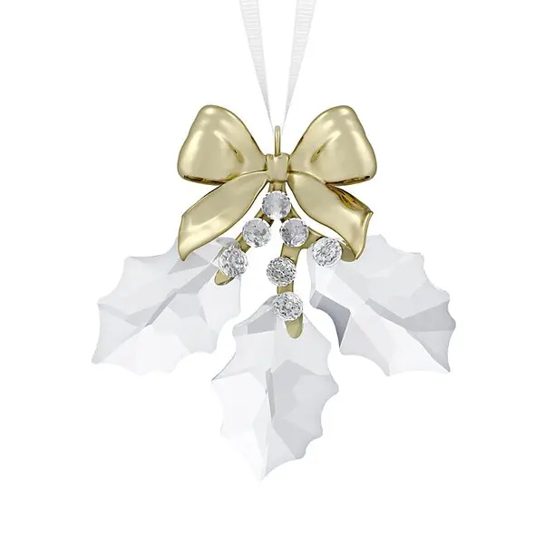 SWAROVSKI Holiday Magic Holly Leaves Ornament - Multi