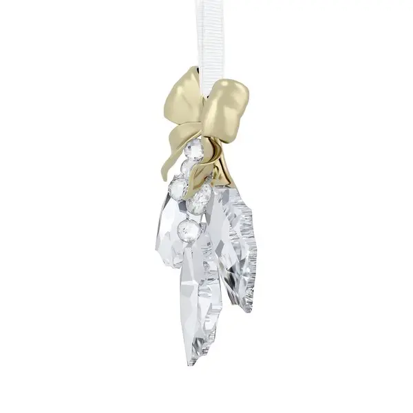 SWAROVSKI Holiday Magic Holly Leaves Ornament With Crystal Berries
