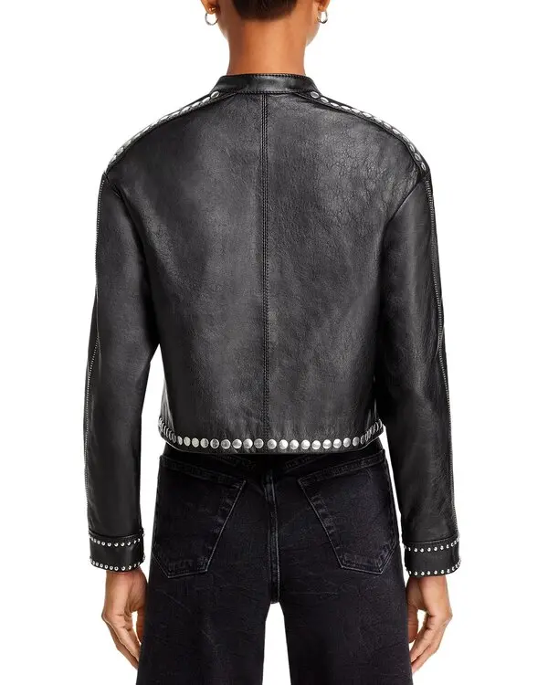 RE/DONE Leather Studded Jacket