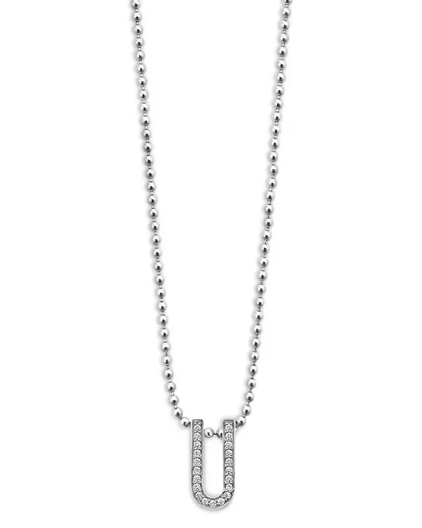 Lagos Sterling And Diamond Pendant Necklace