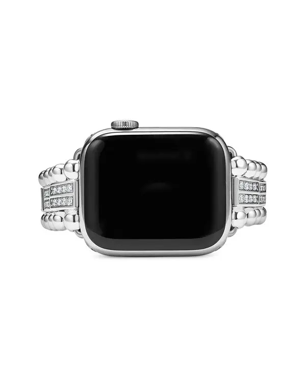Lagos Sterling Diamond Apple Watch Bracelet