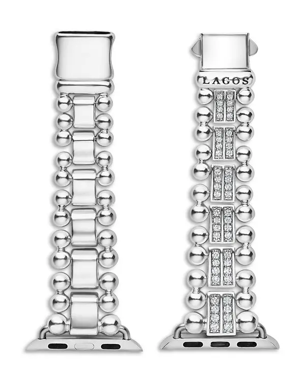 Lagos Sterling Diamond Apple Watch Bracelet