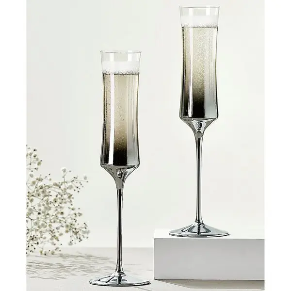 NUDE GLASS Dream Parade Flute Champagne Glasses, Set Of 2