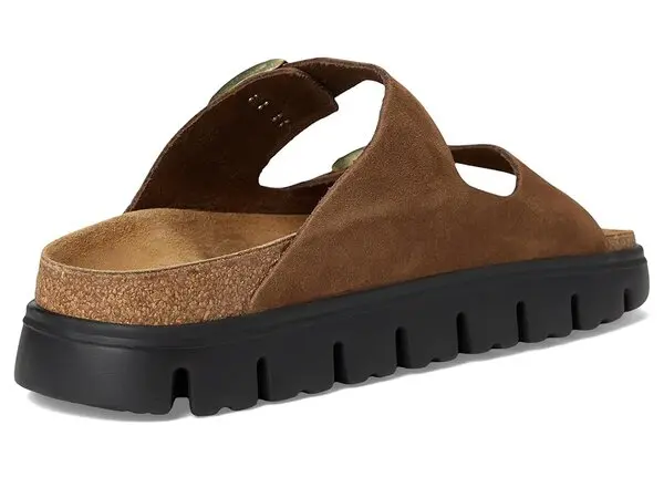 BIRKENSTOCK Papillio Arizona Suede Platform Sandals - Brown