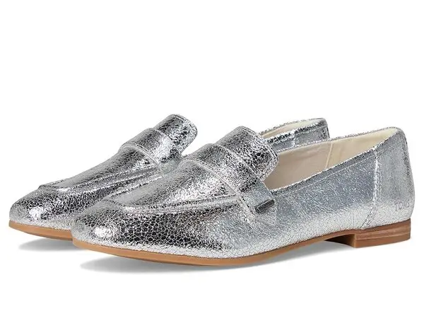 Toms Lynette Metallic Loafer Flat Shoes
