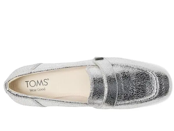 Toms Lynette Metallic Loafer Flat Shoes