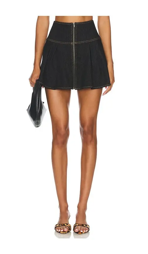 OW Dana Pleat Mini Skirt