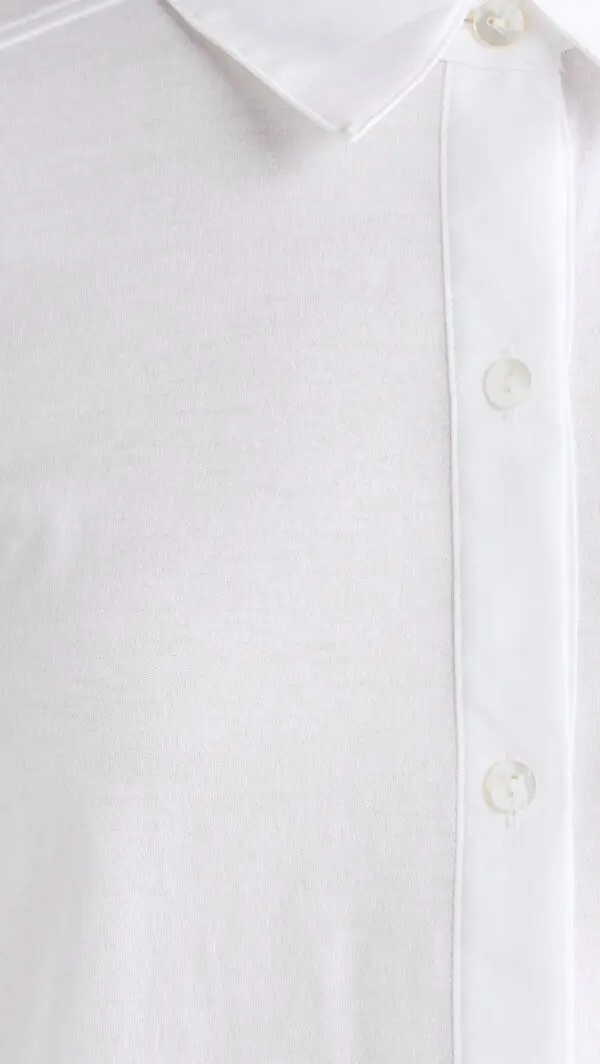 Theory Long Sleeve Button-down Shirt - White