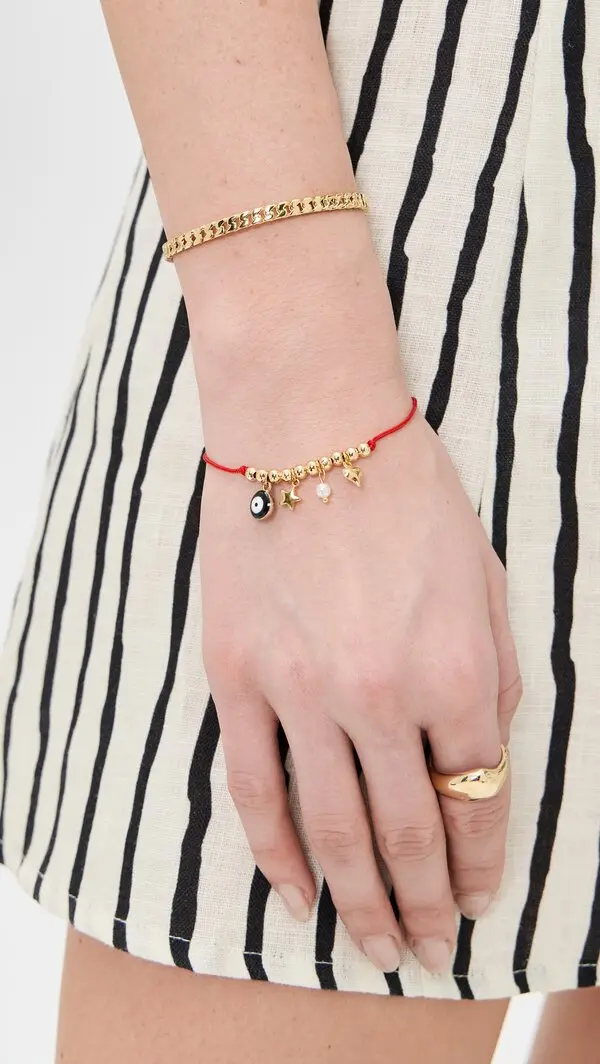 Alexa Leigh Evil Eye Bracelet - Red