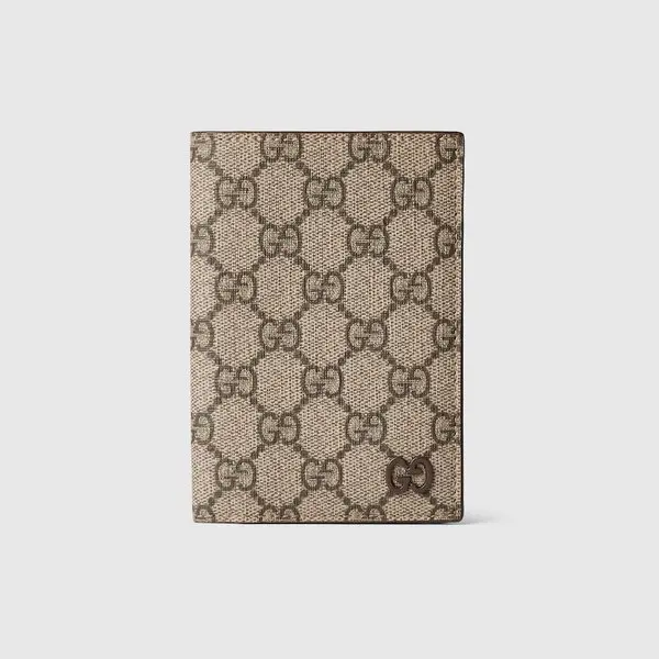 Gucci Interior Gg Passport Case - Beige