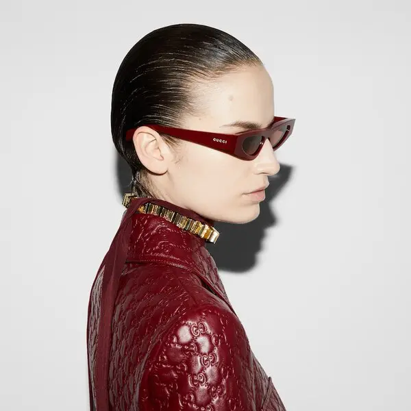Gucci Cat Eye Bordeaux Sunglasses GUCCI Sunglasses GG1714S 003 Bordeaux 2024 main image 2