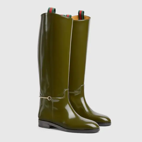 Gucci Horsebit Leather Boots