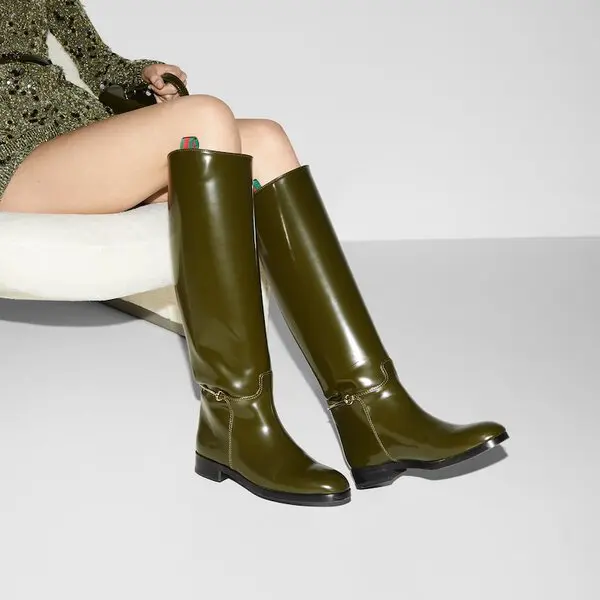 Gucci Horsebit Leather Boots