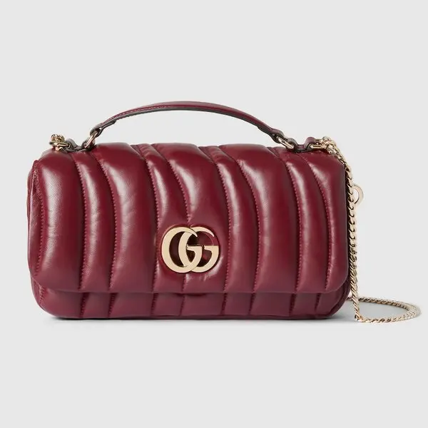 Gucci Gg Milano Small Top Handle Bag - Bordeaux | Editorialist