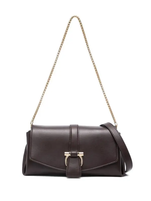 FERRAGAMO Mini Front-flap Cross Body Bag - Brown