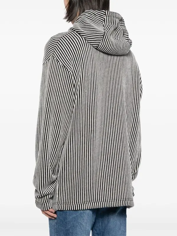 Junya Watanabe Striped Knitted Hoodie