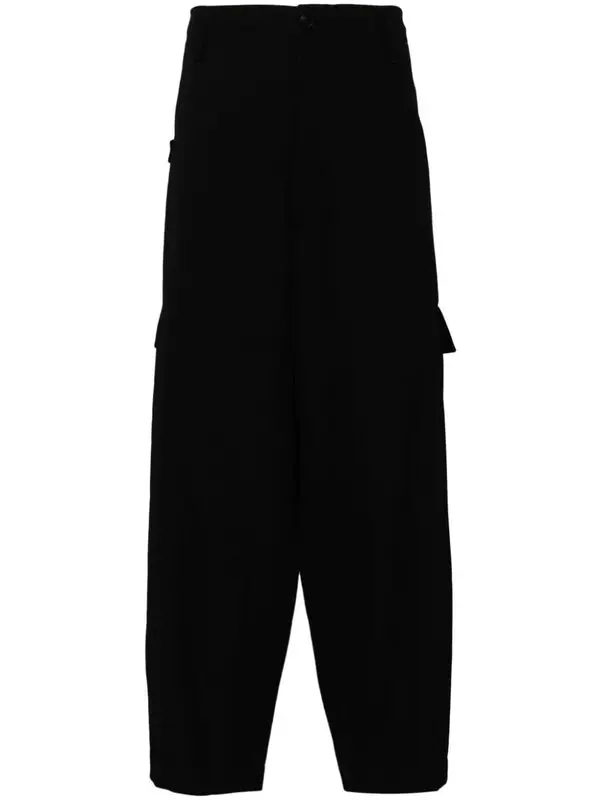Yohji Yamamoto Wool Wide-leg Trousers