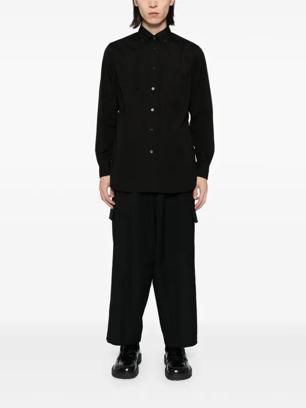 Yohji Yamamoto Wool Wide-leg Trousers
