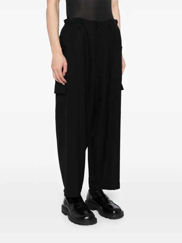 Yohji Yamamoto Wool Wide-leg Trousers