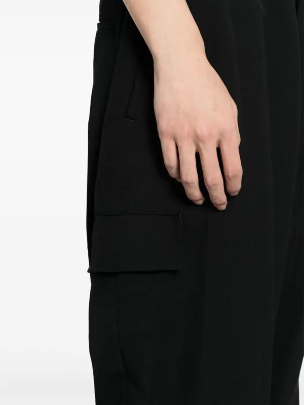 Yohji Yamamoto Wool Wide-leg Trousers