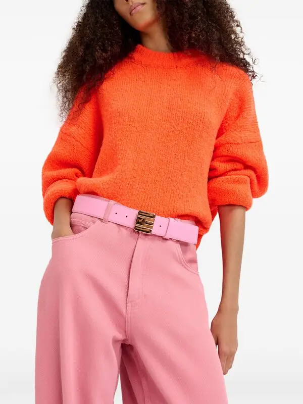 Essentiel Antwerp Chunky Knit Sweater In Orange 30% Off