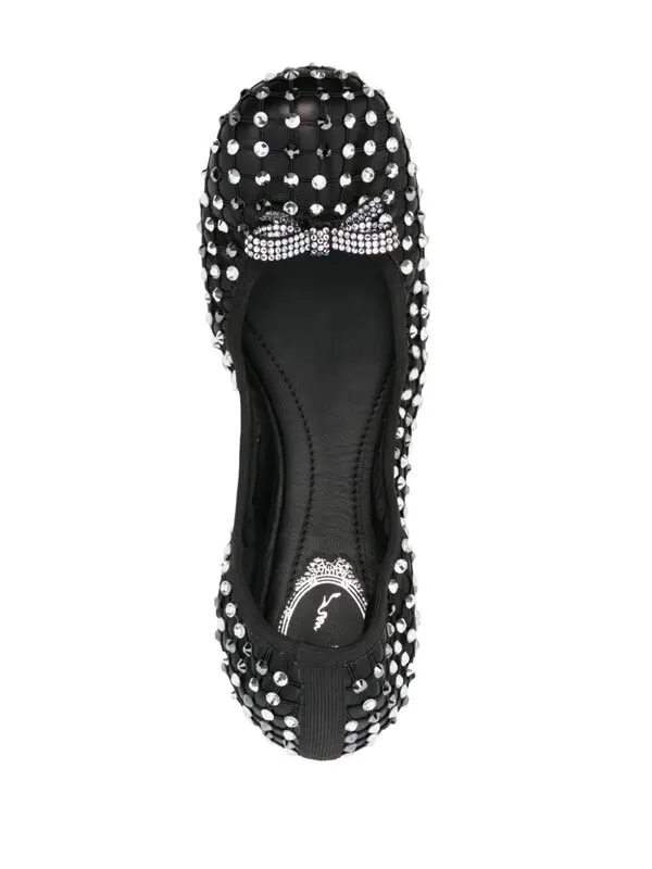 Rene Caovilla Crystal-embellished Ballet Flats