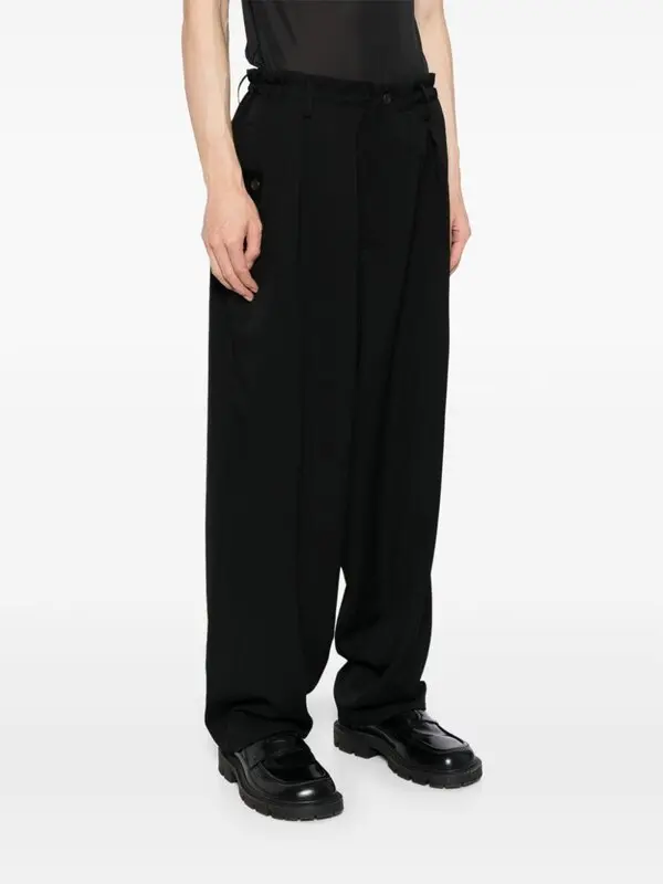 Yohji Yamamoto Tuck Tab Trousers
