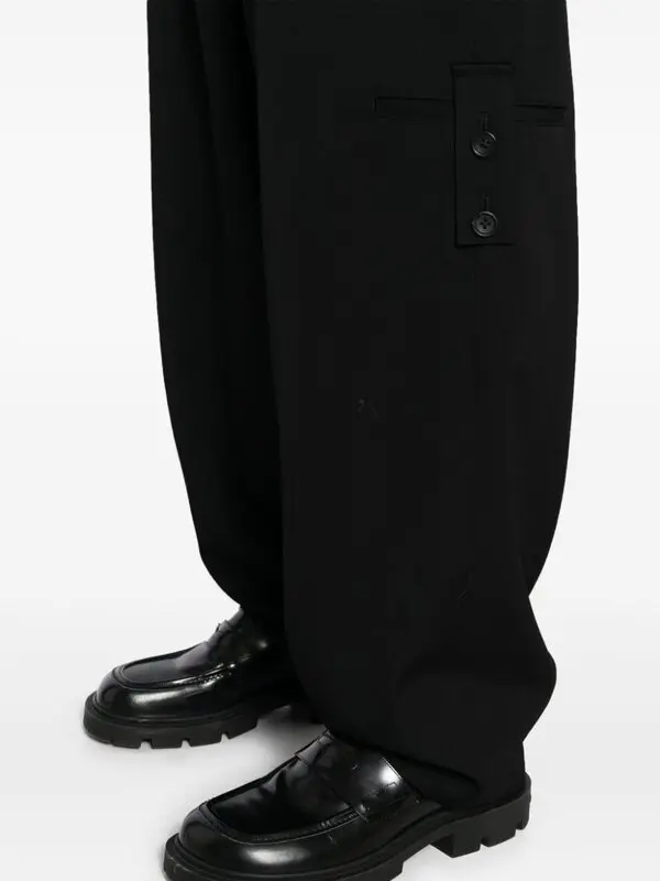 Yohji Yamamoto Tuck Tab Trousers