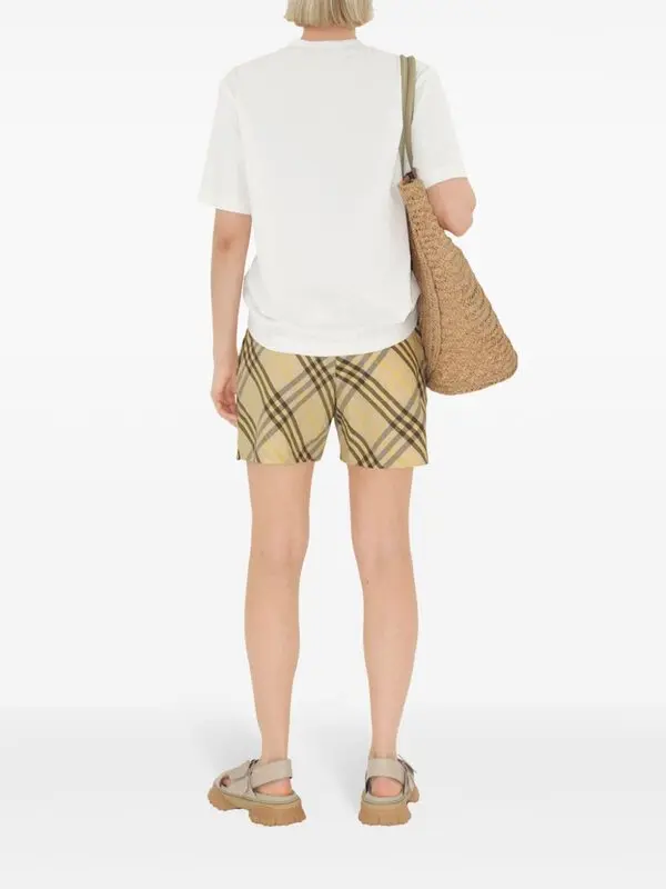 Burberry Check Linen Shorts