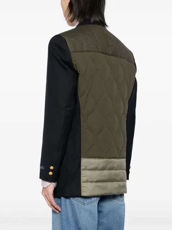 Junya Watanabe Notched Lapel Checked Blazer