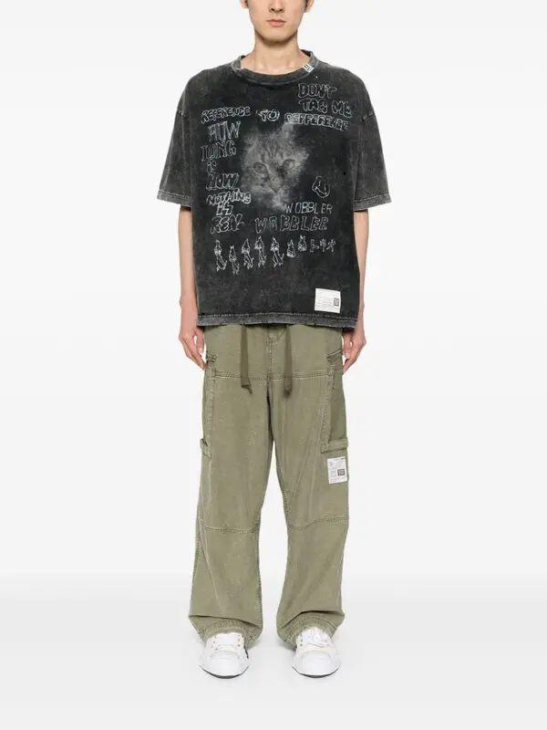 Mihara Yasuhiro Cotton Cargo Pants - Green