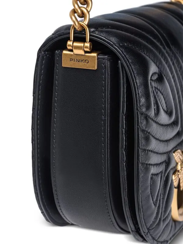 Pinko Love Leather Crossbody Bag