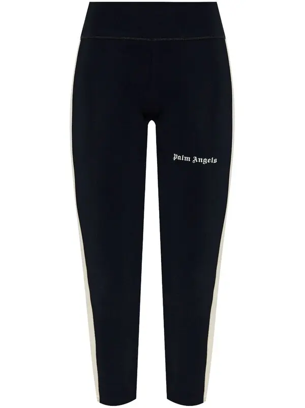 Palm Angels Logo-print Cropped Leggings