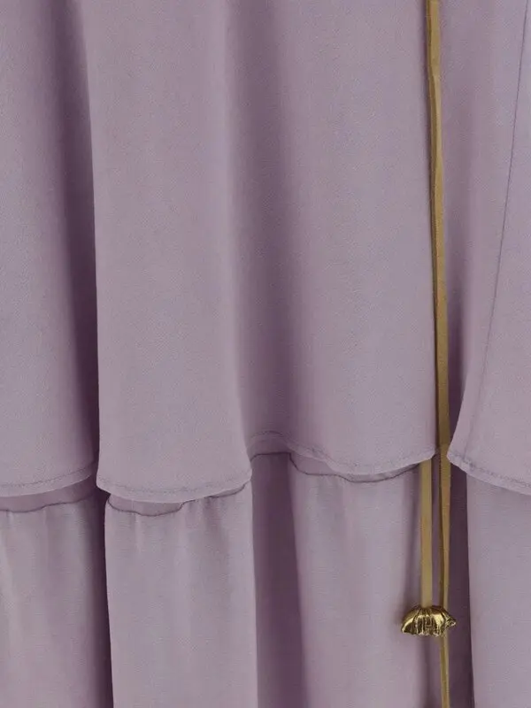 QUIRA Crepe Layered Midi Skirt
