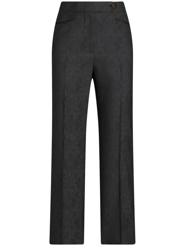 Etro Floral-jacquard Trousers