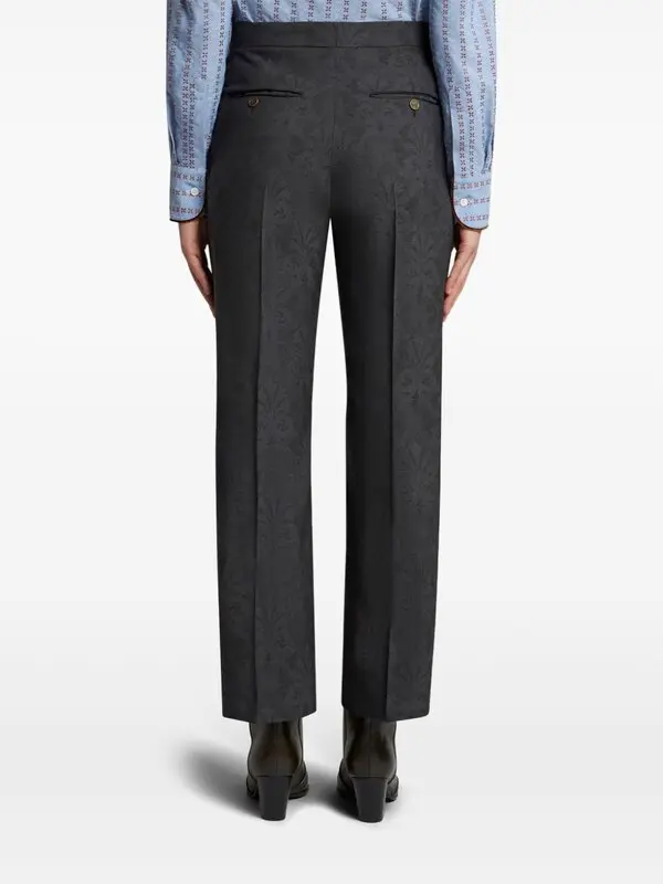 Etro Floral-jacquard Trousers