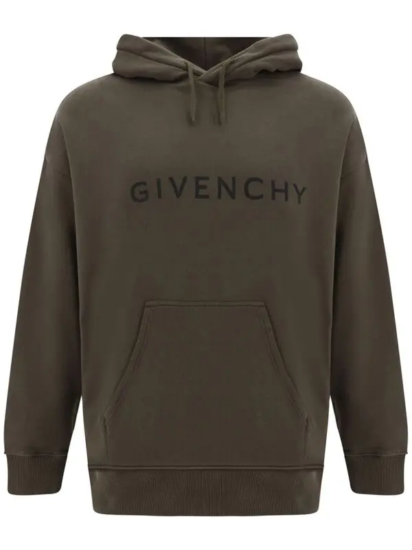 Givenchy Logo-print Hoodie - Green
