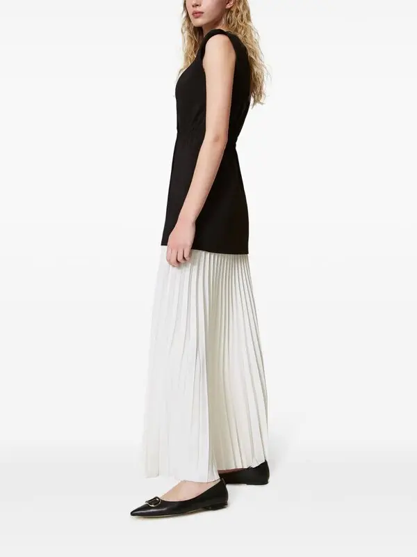 TWINSET Pleated Maxi Dress