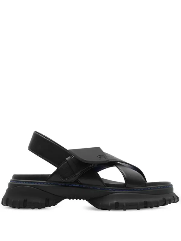 Burberry Pebbled Leather Sandals