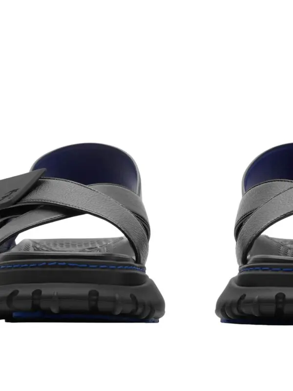 Burberry Pebbled Leather Sandals