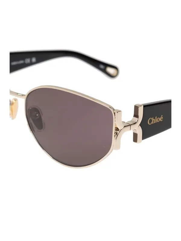 Chloé Logo-engraved Sunglasses - Black